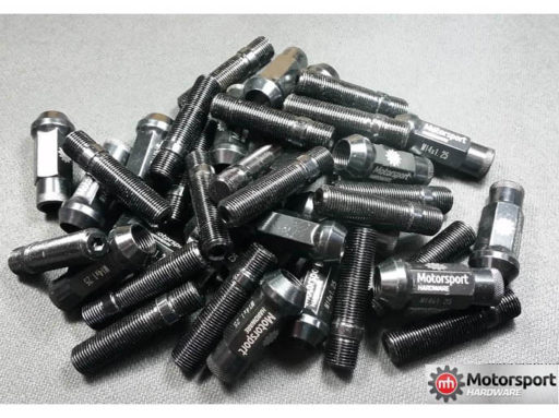 *CLEARANCE* 65mm Black Stud 5-Lug Kit 14x1.5 & MH Titan nuts Package ...